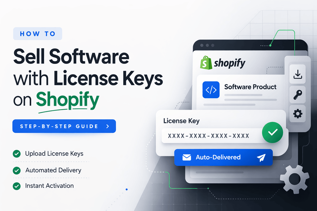 How to Sell Software with License Keys on Shopify (Step-by-Step ...